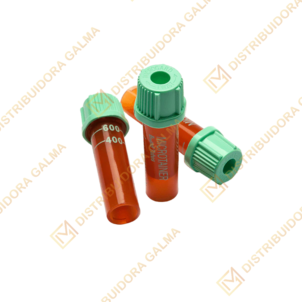 Tubo Microtainer Verde-Ambar (BD) – Distribuidora Galma